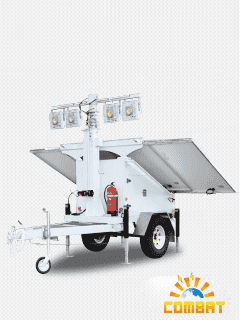 Mobile Solar Light Tower MTS1200A-L - COMBAT